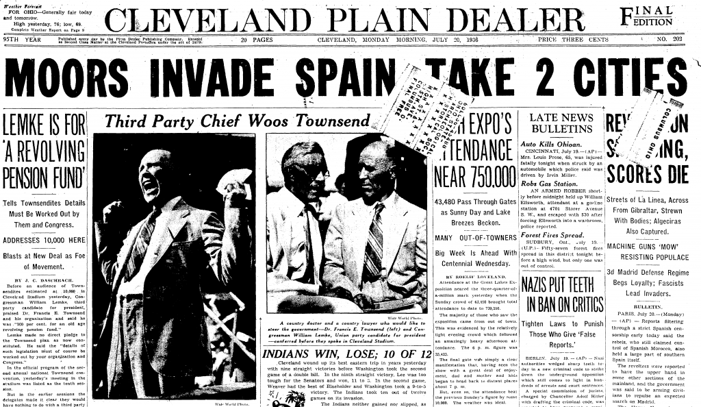 Watt Award: U.S. newspapers and the Lincoln Brigade - The Volunteer